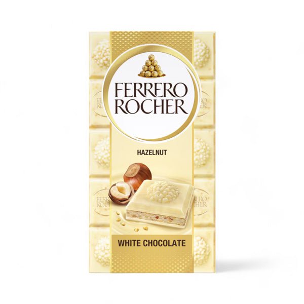 Ferrero Rocher White Chocolate Hazelnut Bar - 90g - Flowers to Nepal - FTN