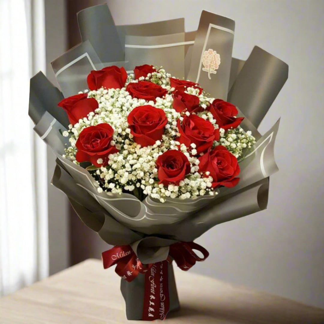 Dozen Of Floral Flowers Bouquet - Flowers to Nepal - FTN